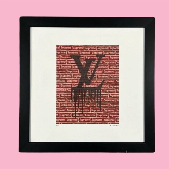 Louis Vuitton | Wall Decor | Louis Vuitton X Supreme Print | Poshmark